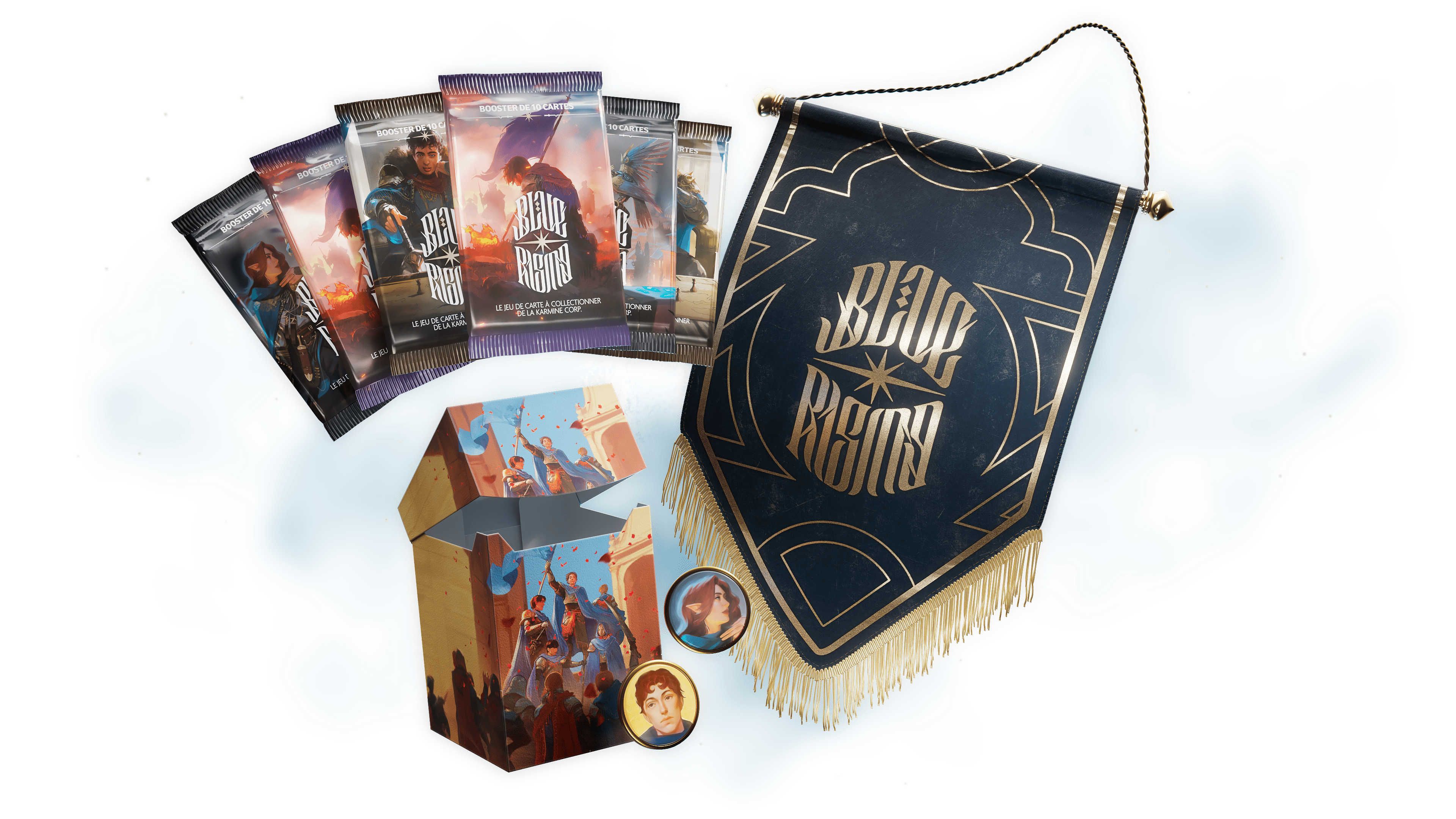 Pack de précommande - Blue rising, le TCG officiel de la Karmine Corp ...