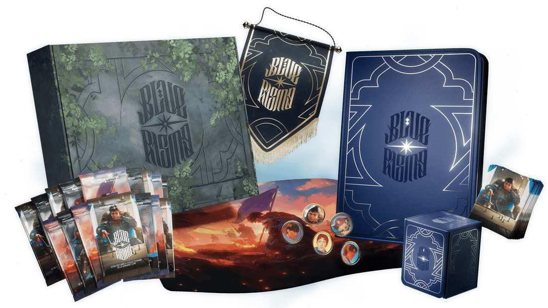 Pack Platine BLUE RISING – Boosters et accessoires premium – Blue Rising